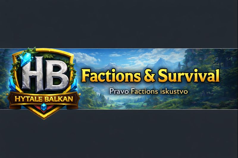 [ENG] HytaleBalkan [EU] – Factions • Survival • RPG | HytaleTop100